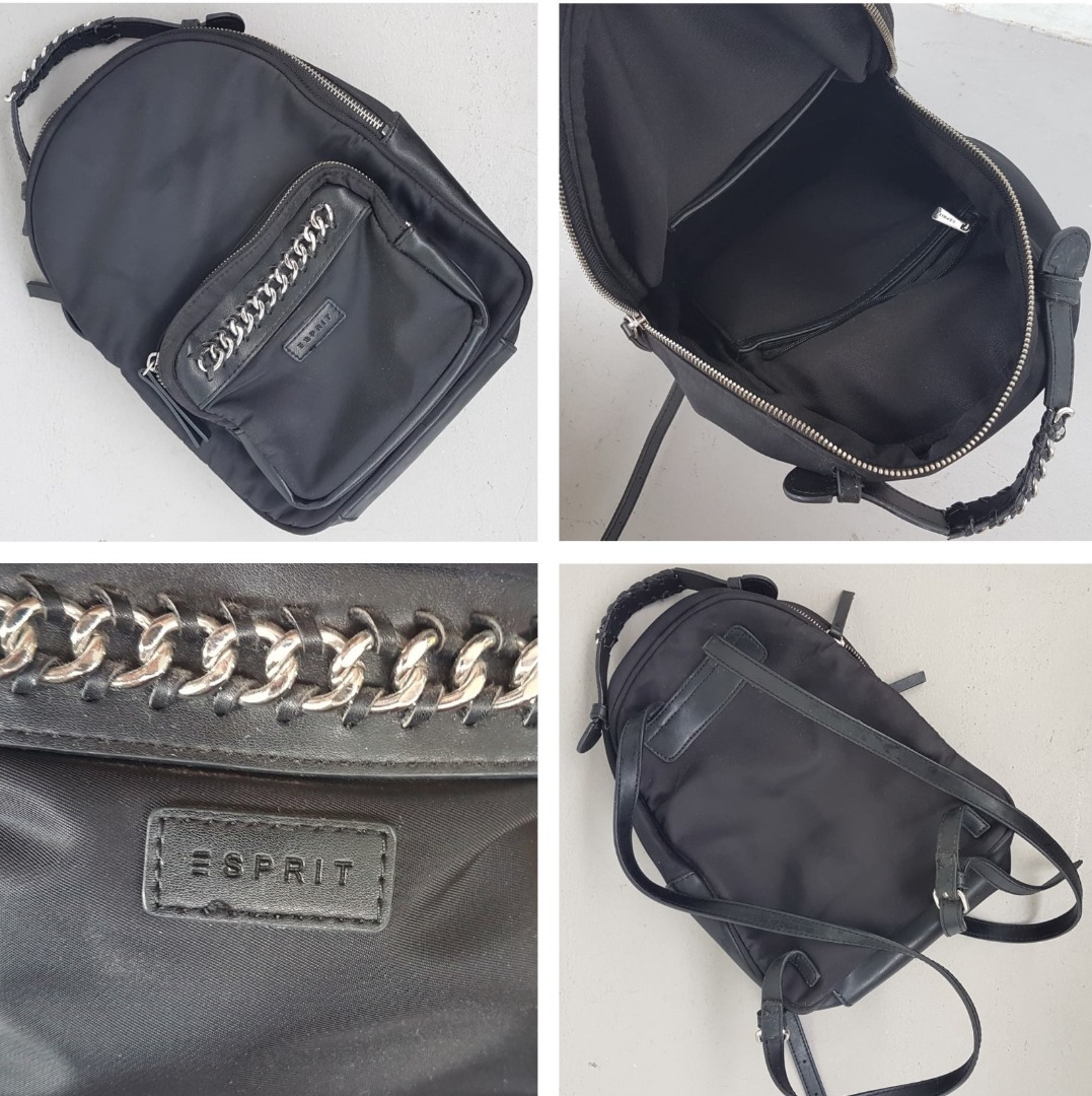 Rare Collectibles, Original ESPRIT Backpack, Cool Black Rucksack, ECO ...