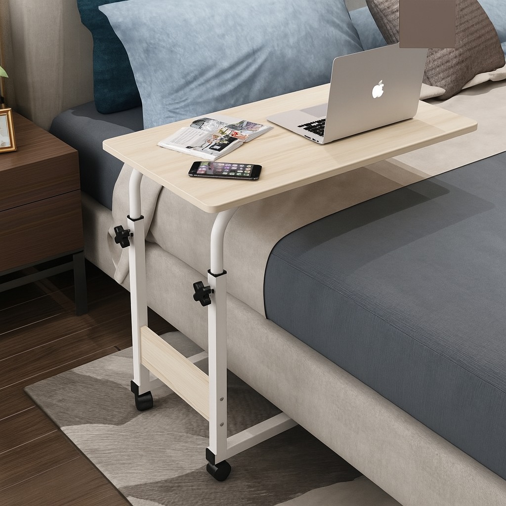 Rolling Laptop Table | Overbed Study Desk | Adjustable Laptop Table ...
