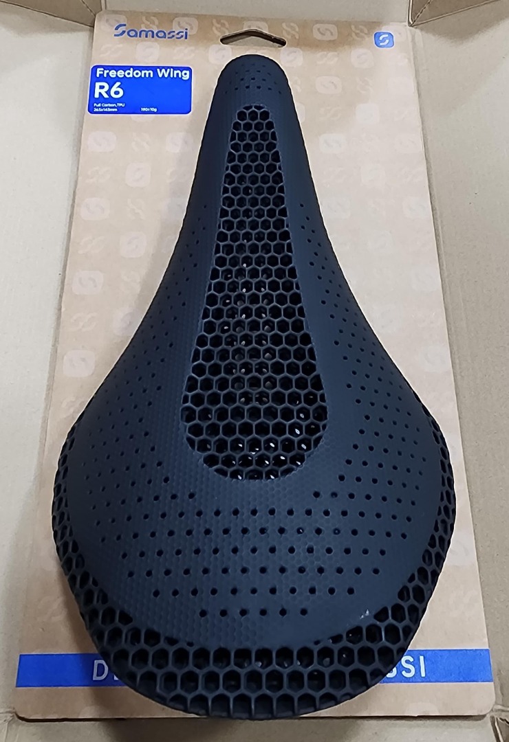 Samassi 3D Printed MTB Bike Saddle - R6 [143mm] Black, Sports Equipment ...