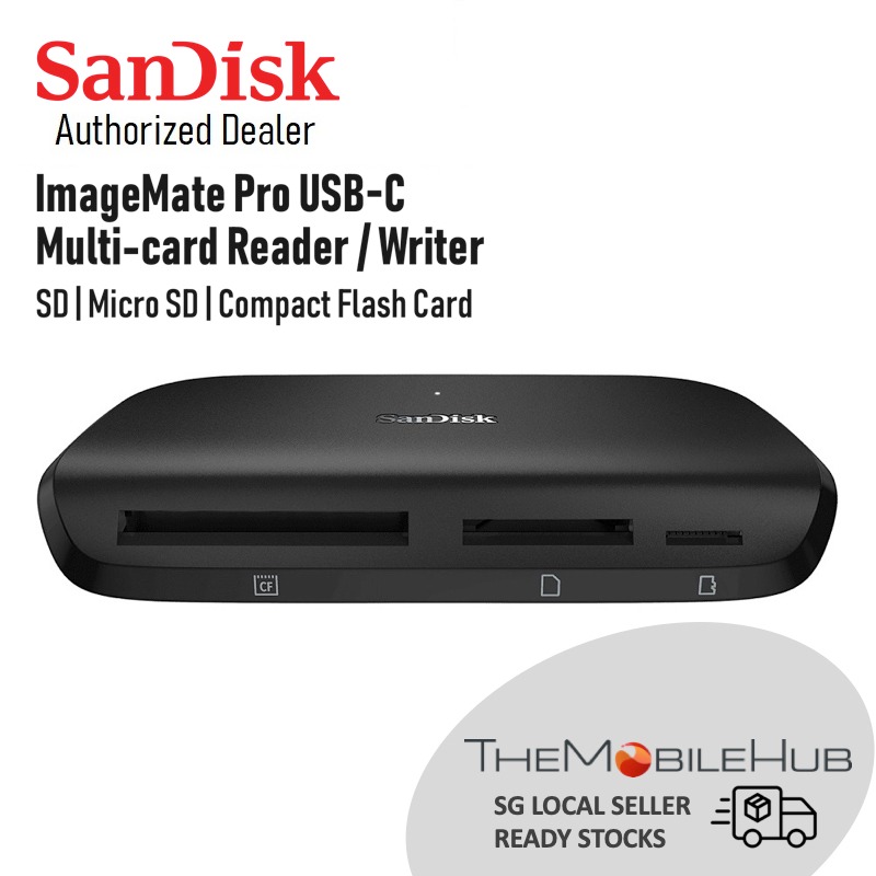 SanDisk ImageMate Pro USB 3.0 Multi-card Reader SD microSD CompactFlash ...