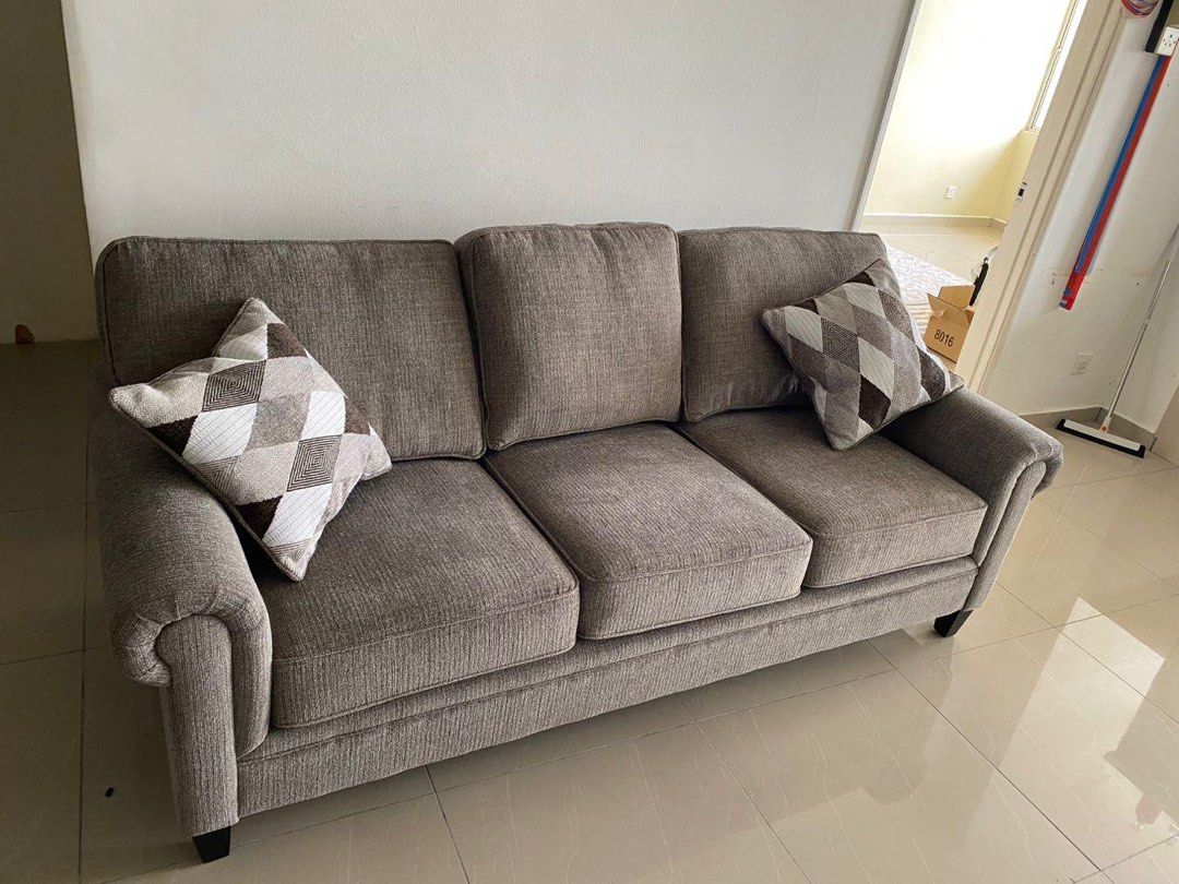 SSF Soma Lawson 3 Seater Sofa 100% No Defects, Furniture & Home Living ...