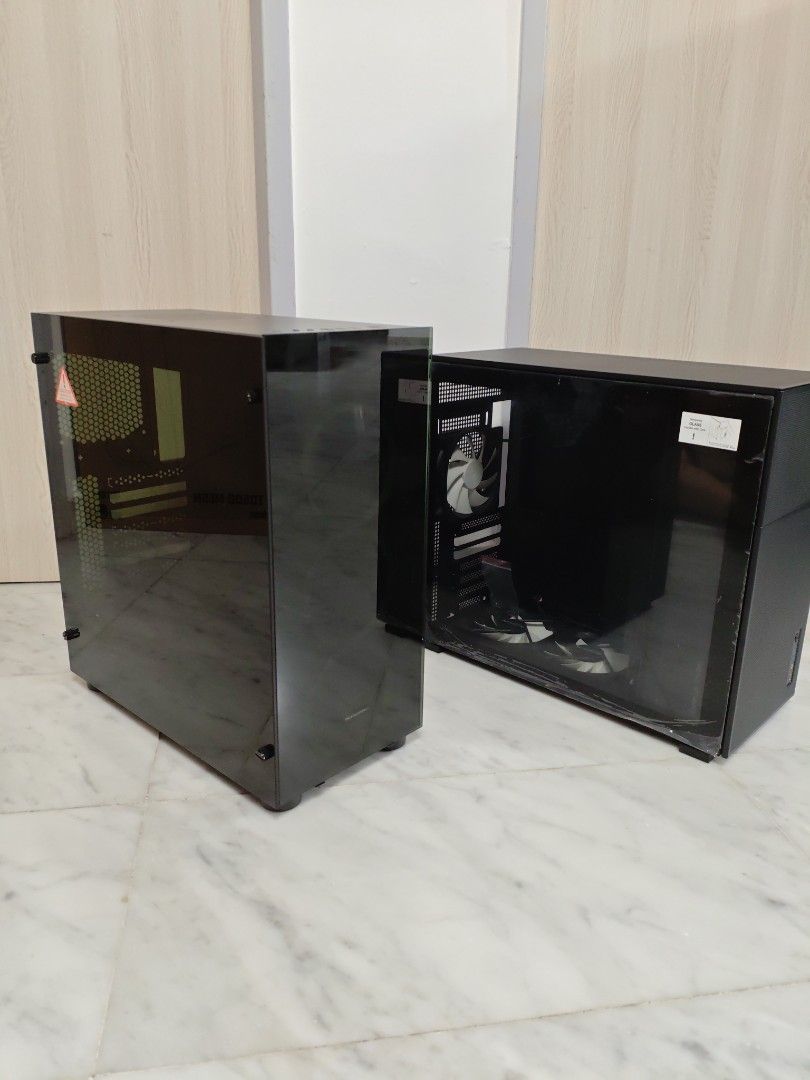 TECWARE and JONSPLUS STUDIO Black Computer Casing / PC casing / Desktop ...