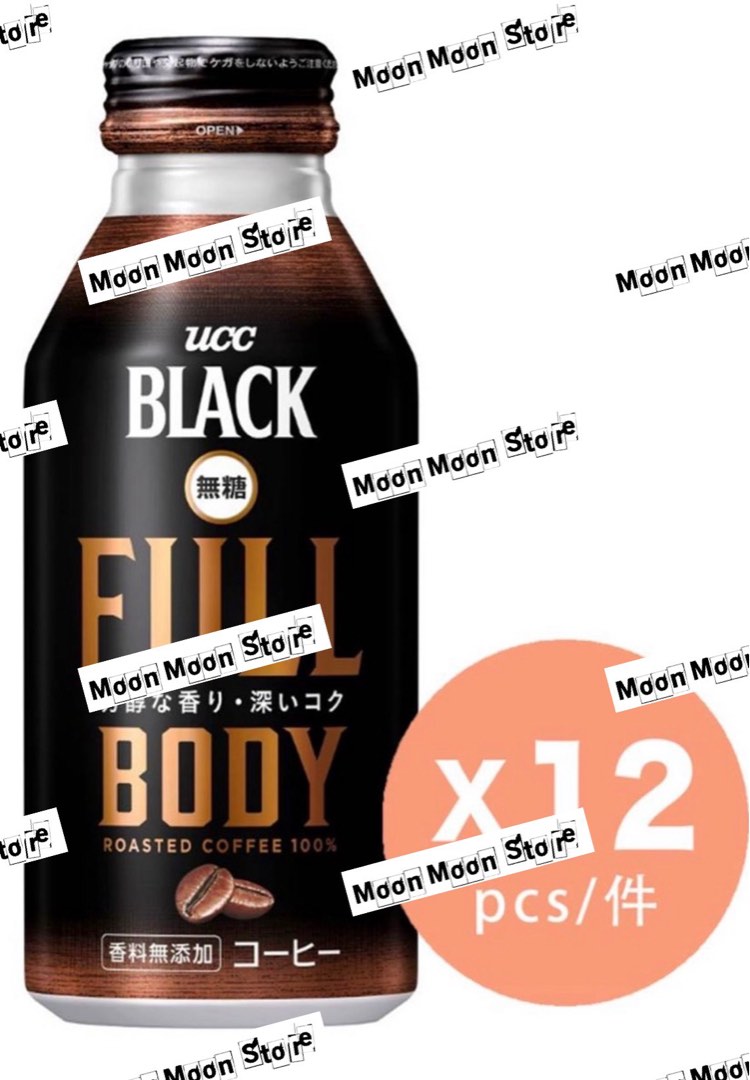 UCC 無糖黑咖啡375g X 12罐原箱, 嘢食 & 嘢飲, 飲料 - Carousell