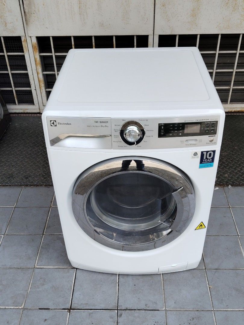Used Electrolux inverter 2in1 front load combo hot washer with dryer 9 ...