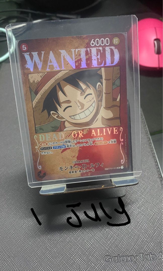 Japanese Wanted Luffy (ST01-012), Hobbies & Toys, Toys & Games on Carousell