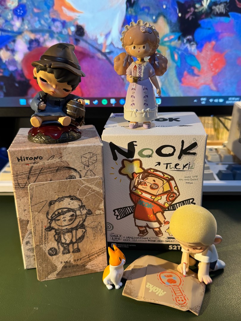 4 for 1.2k | hirono nook the kid molinta popmart 52toys finding unicorn ...