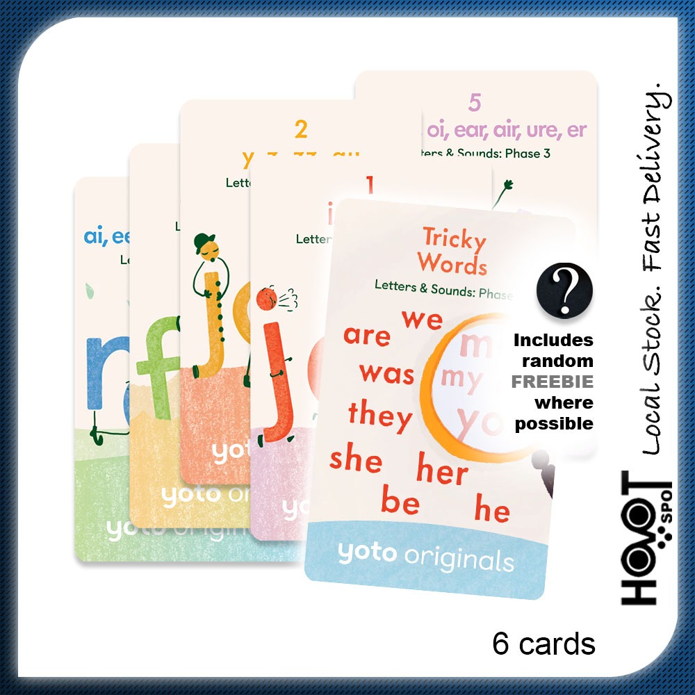 🔥 Yoto Card Phonics Letters and Sounds Phase 3, Hobbies & Toys, Art ...