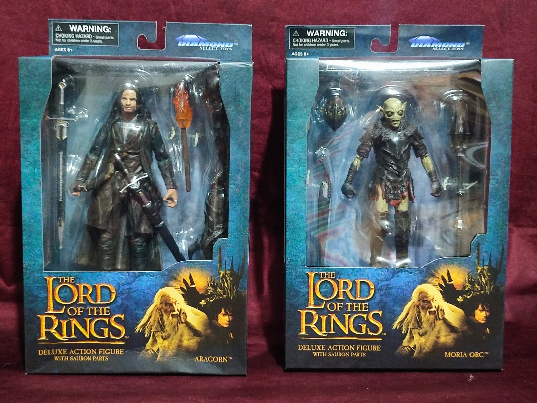 ARAGORN & MORIA ORC (set of 2), sealed - Diamond Select Toys Lord of ...