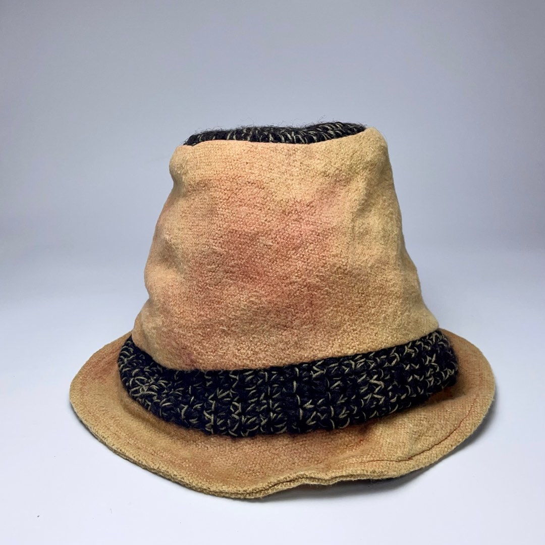Artisan Handmade Hand Knit Sorting Hat Meets Gypsy Fedora Burning Man ...