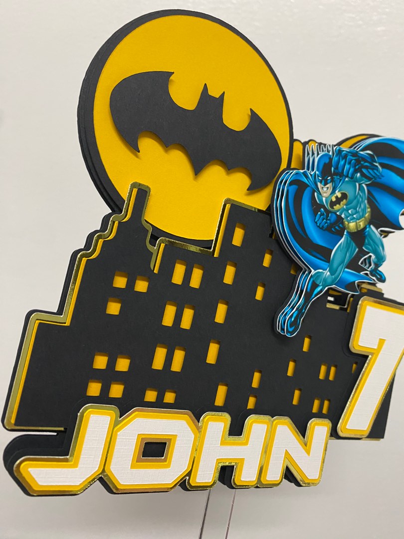 Batman - Custom 3D Cake Topper, Hobbies & Toys, Stationary & Craft ...