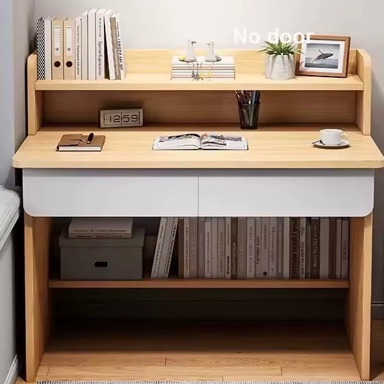 Bedroom Study Table | Rustic Writing Desk | Study Shelf Table | Work ...