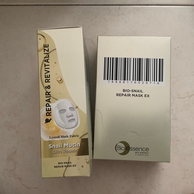 Bio-Essence Bio-Snail Repair Mask EX, Beauty & Personal Care, Face ...
