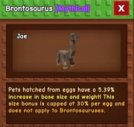 Brontosaurus — Grow a garden, Video Gaming, Video Games, Others on ...