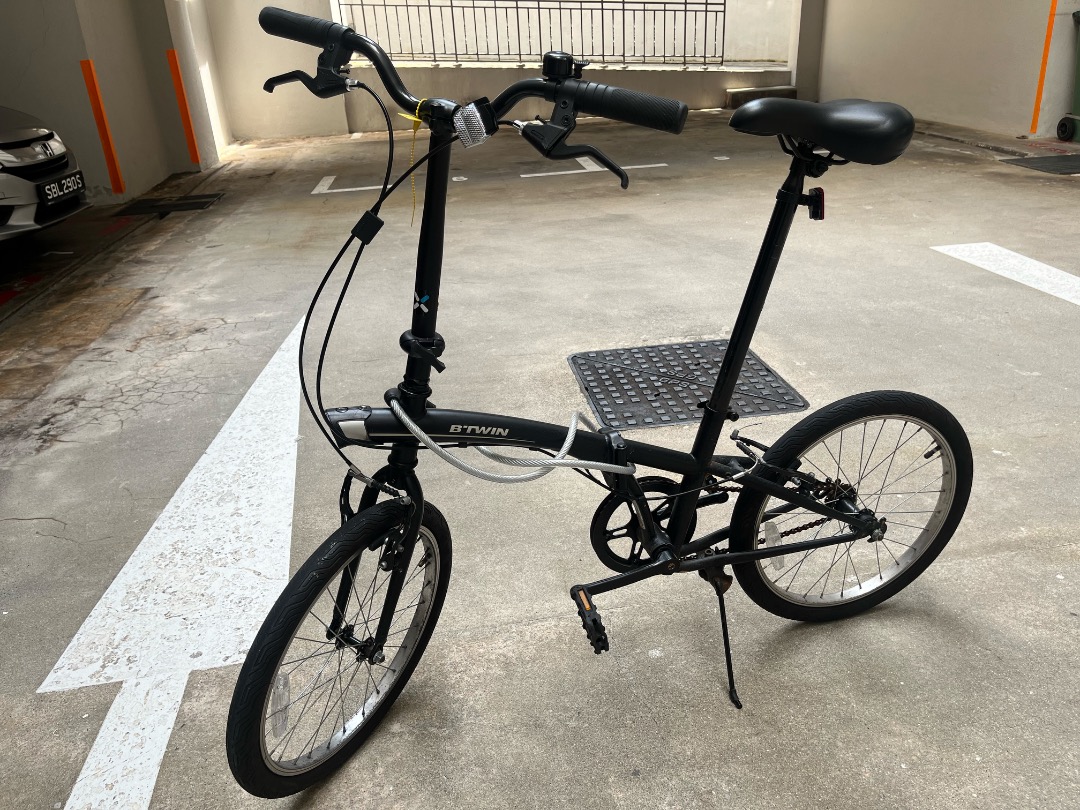 BTWIN Tilt 100 Folding Bike, Sports Equipment, Bicycles & Parts ...