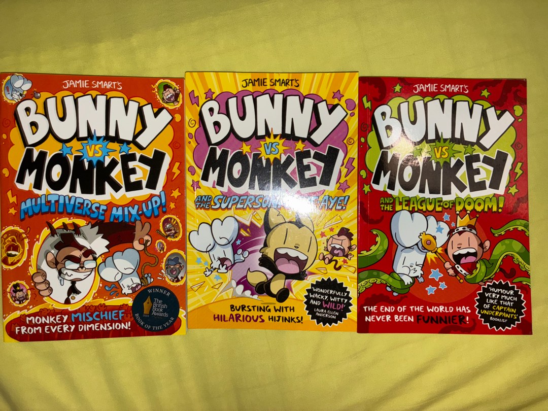 Bunny vs Monkey by Jamie Smart $20 each, Hobbies & Toys, Books ...
