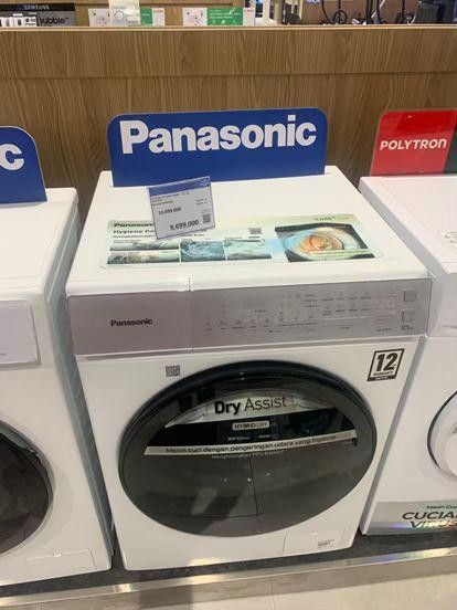 Cicilan bunga 0% Mesin cuci Panasonic 10KG white, Perabotan Rumah di ...