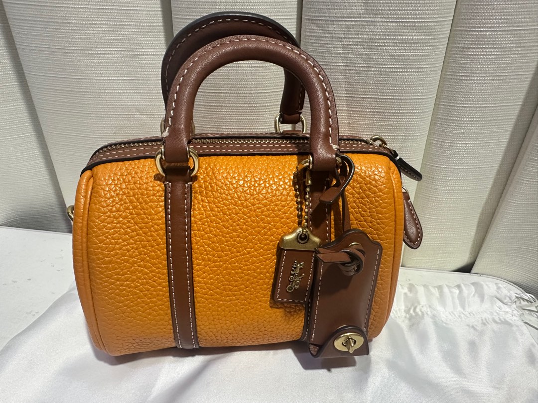 Coach Ruby 18 Leather Crossbody Bag in Papaya, Luxury, Bags & Wallets ...