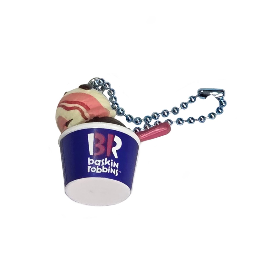 cute baskin robbins ice cream keychain gacha trinkets, Hobbies & Toys ...