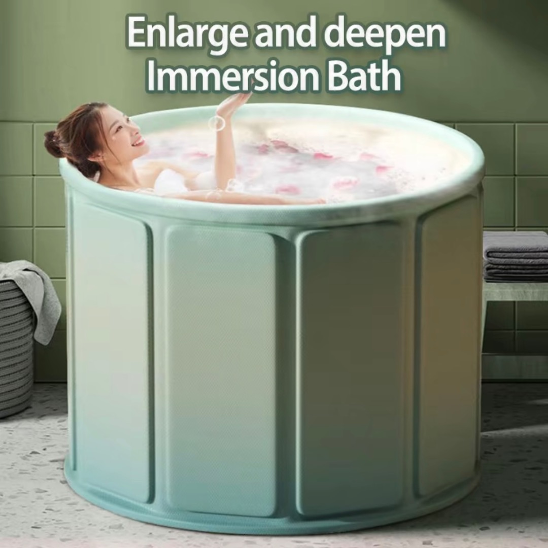Deep Immersion Bathtub | Portable Soaking Bath Tub | Foldable Indoor ...