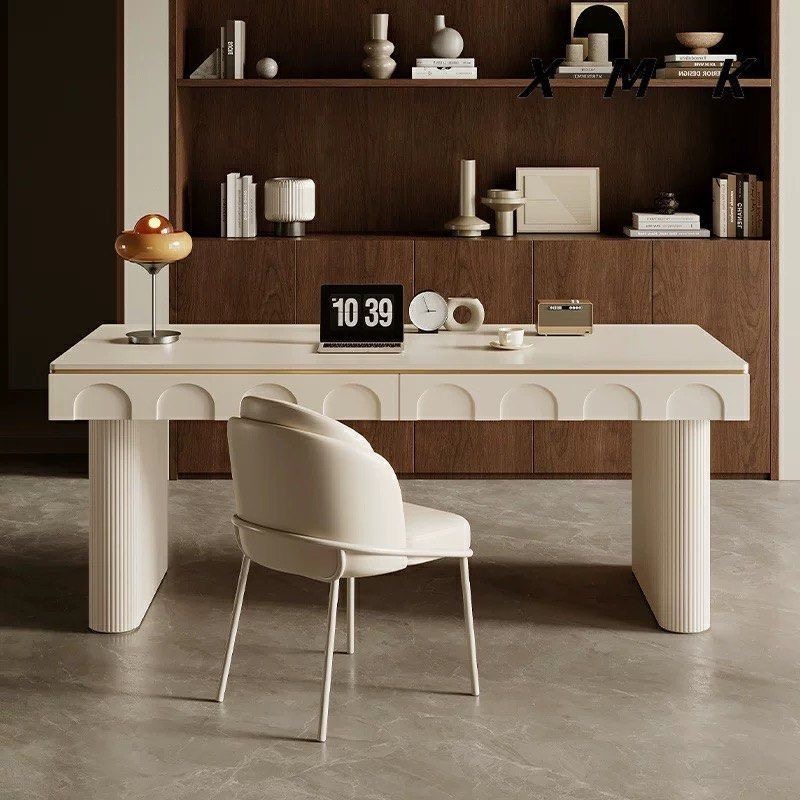 DEFEUS Modern Sintered Stone Study Table, Furniture & Home Living ...