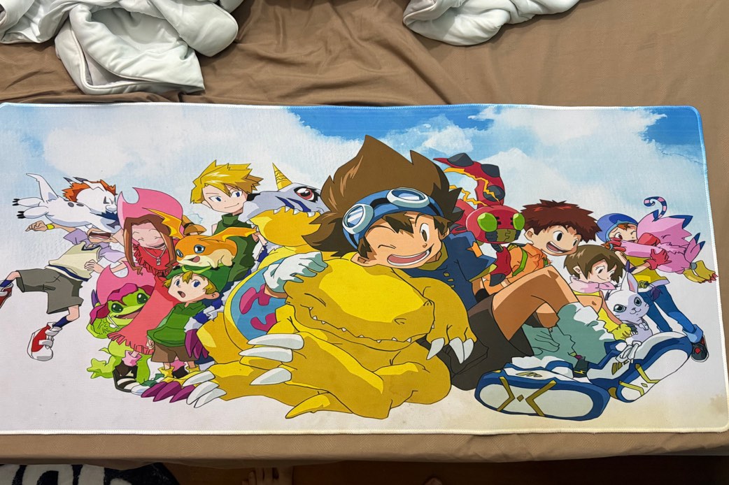 Digimon desk mat oversized, Computers & Tech, Parts & Accessories ...