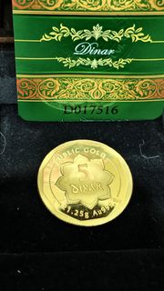 Public Gold 1 Dinar 4.25g Gold Bar 999.9, Hobbies & Toys, Collectibles ...