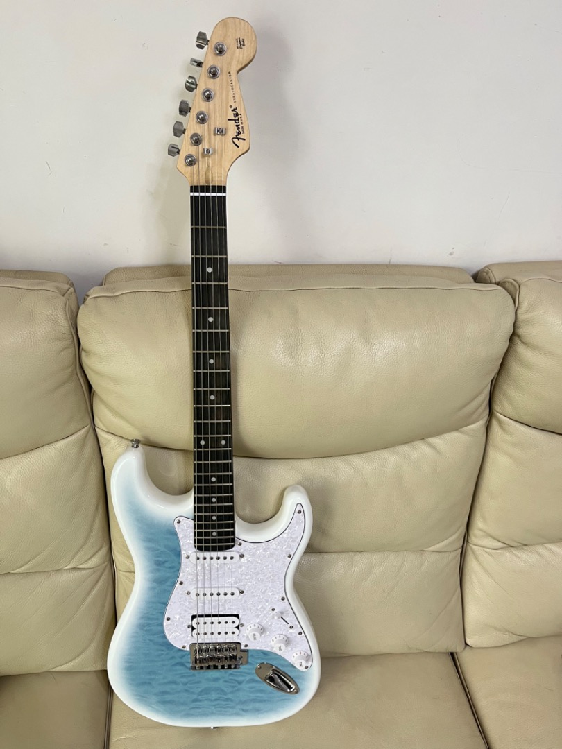 Fender Larimar Strat replica guitar , 興趣及遊戲, 音樂、樂器 & 配件, 樂器 - Carousell