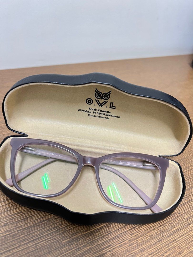 Frame Kacamata Original OWL Cat Eye, Fesyen Wanita, Aksesoris di Carousell