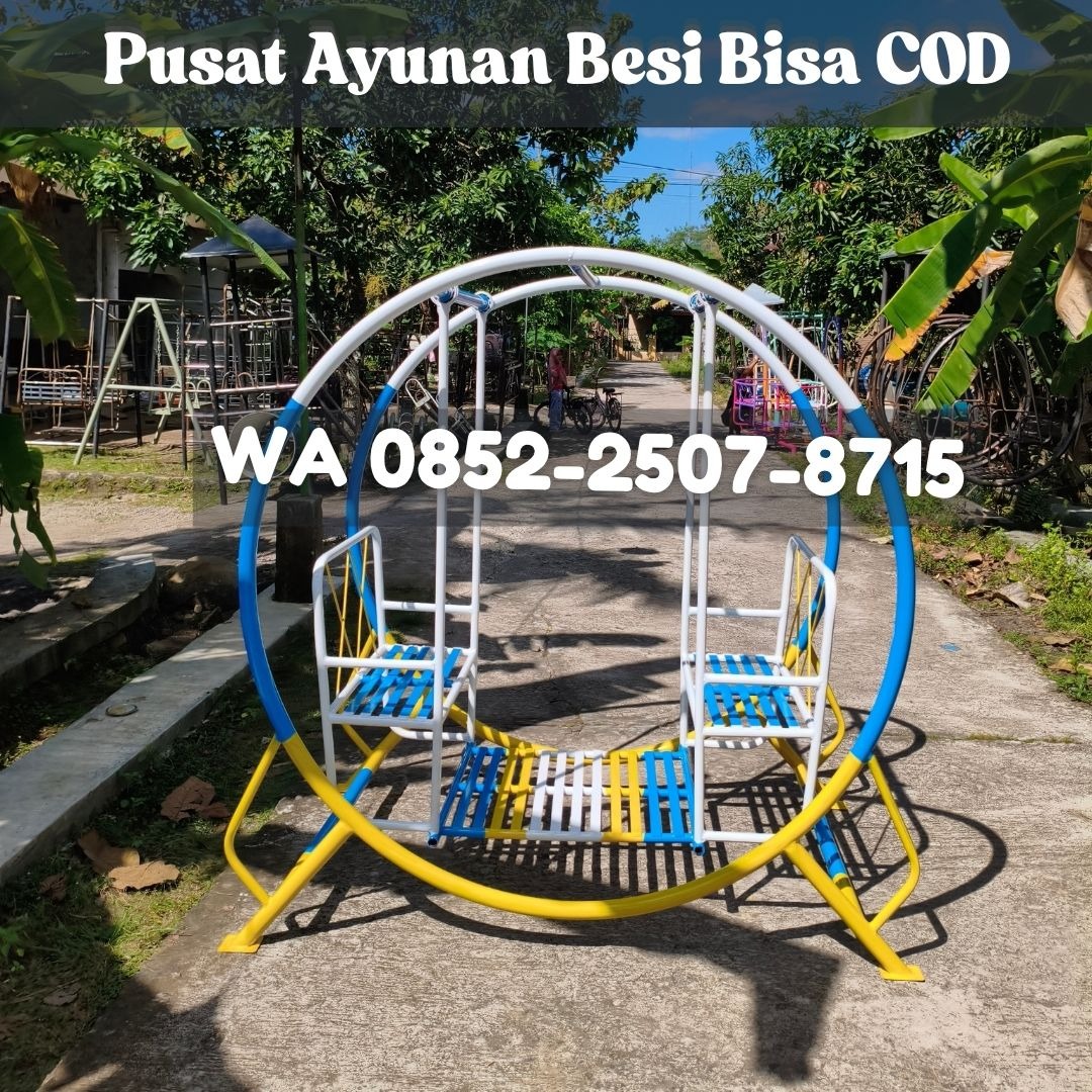 Gambar ayunan besi bulat besar Dan mainan playground Kec Gayam ...