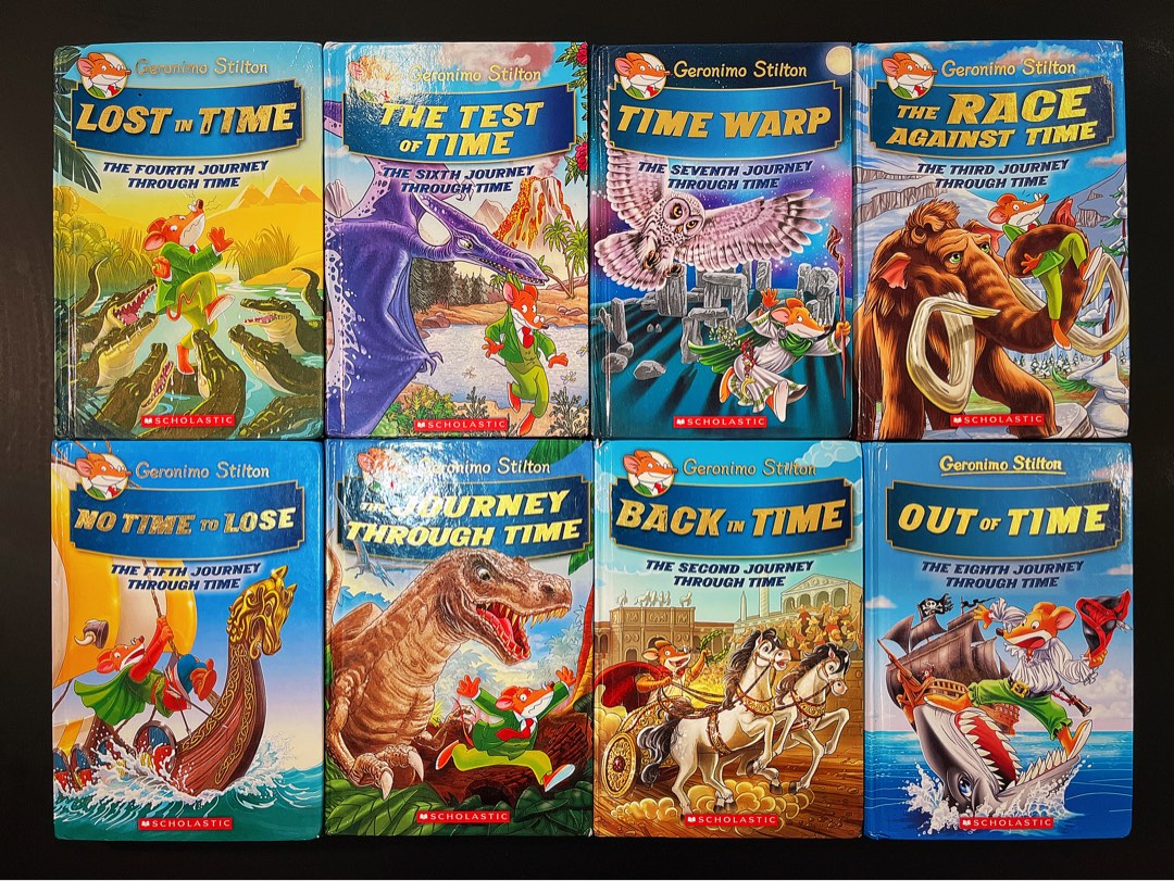 Geronimo Stilton-The Journey Through Time Series, Set of 8 books ...