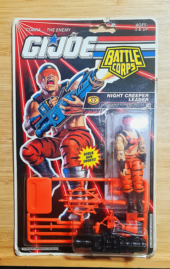 G.I. JOE / GI JOE Battle Corps NIGHT CREEPER LEADER 3.75" Figure_1992 ...