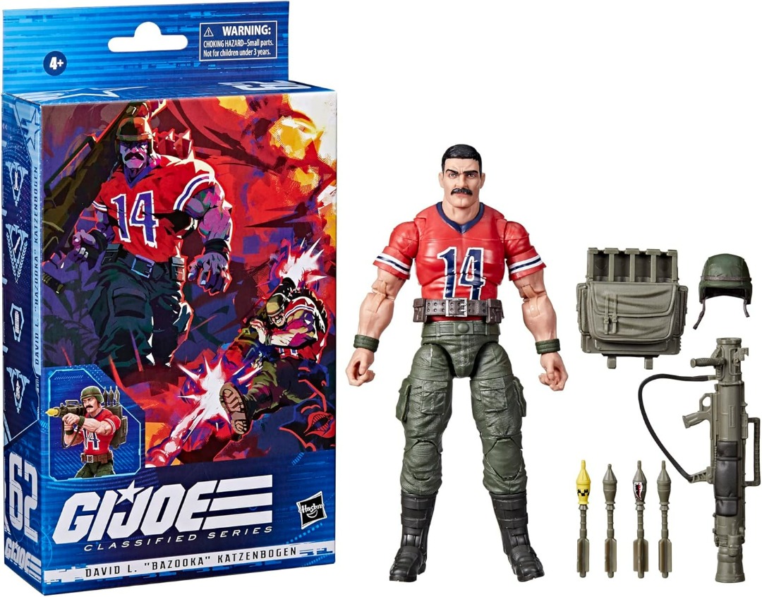 G.I. Joe Classified Series David L. Bazooka Katzenbogen Action Figure ...
