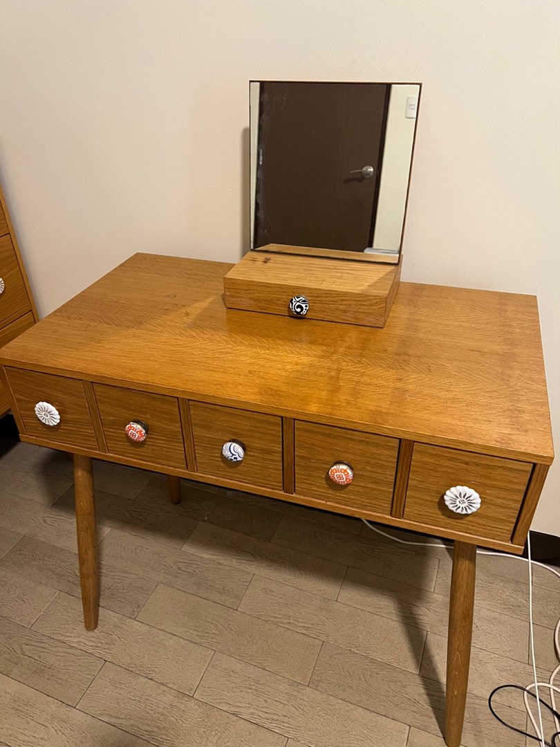 Habitat Fleur Dressing Table Oak, Furniture & Home Living, Furniture ...