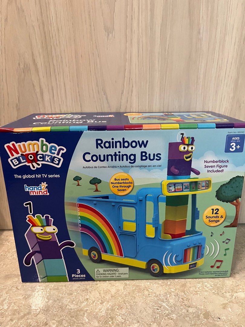 hand2mind Numberblocks Rainbow Counting Bus, Play Figure Playsets, Toy ...
