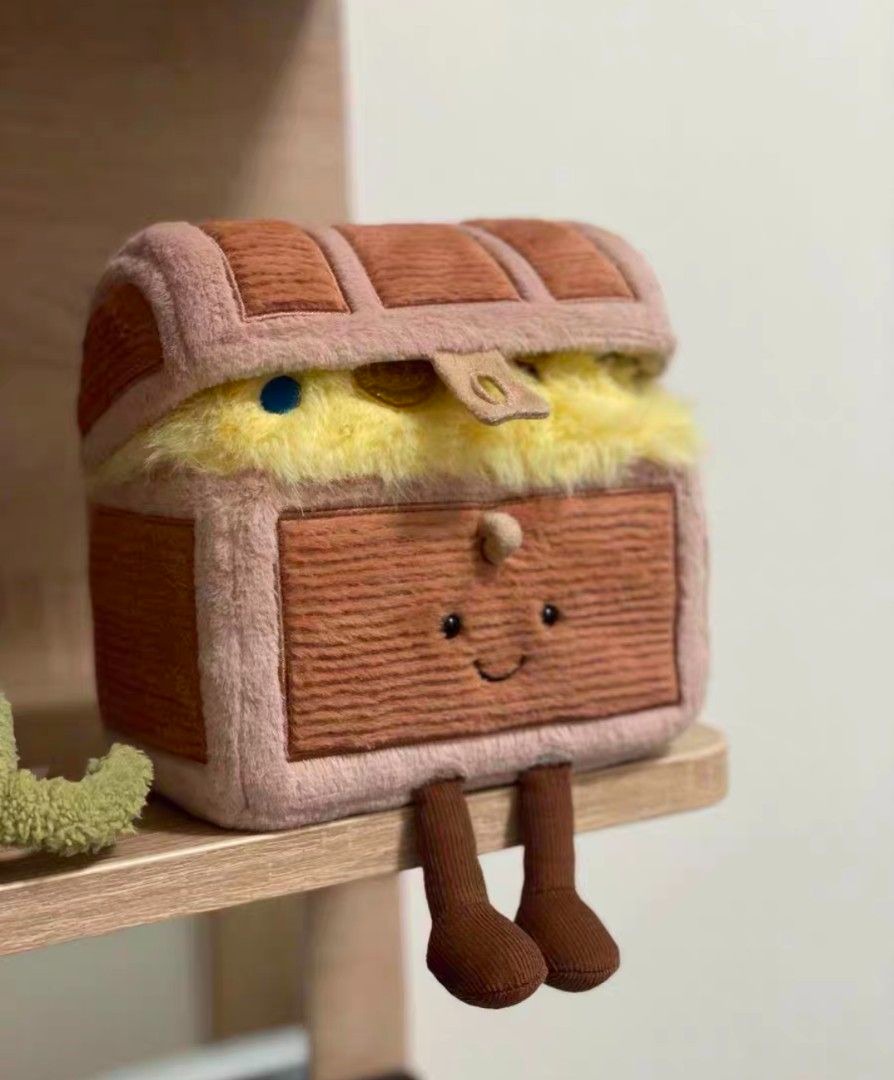 💜Jellycat treasure box treasure box fun doll gift birthday gift doll ...