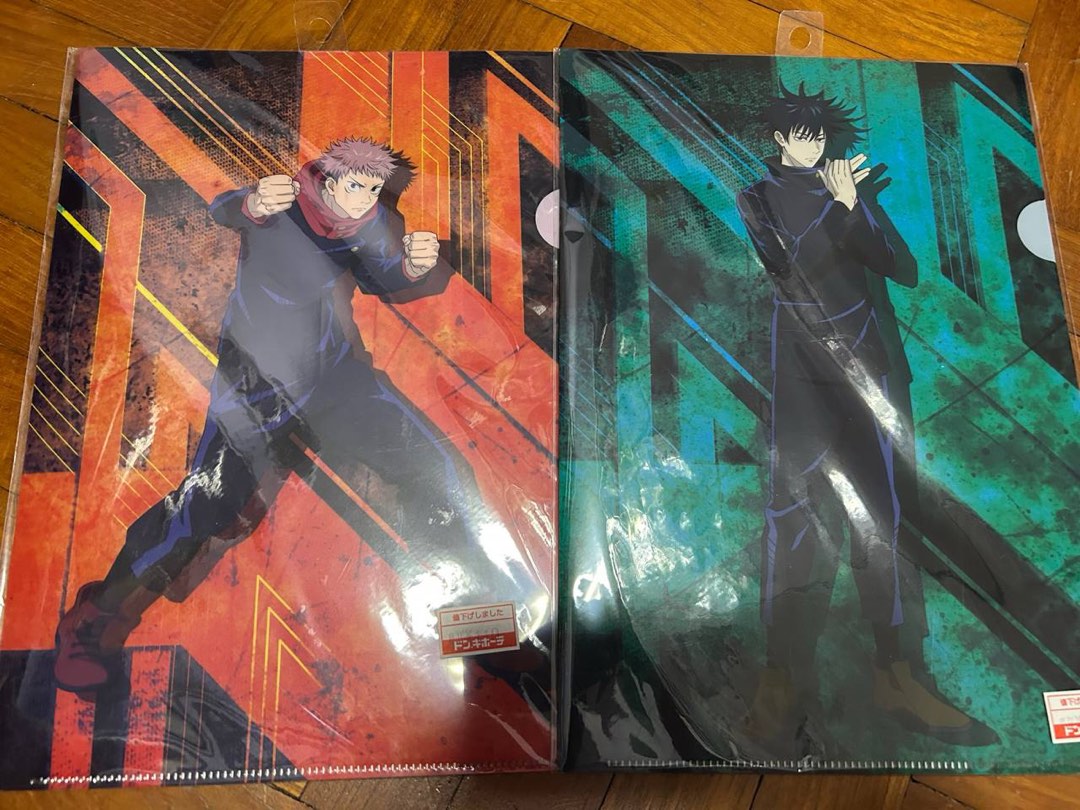 Jujutsu Kaisen Clear File Folder Set Yuji Itadori Megumi JJK, Hobbies ...