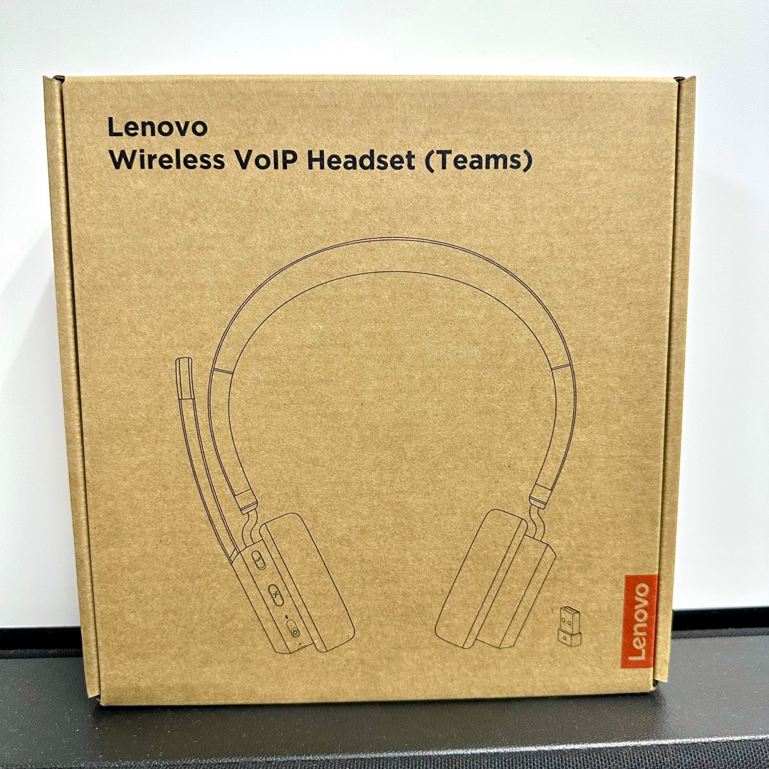全新現貨 Lenovo Bluetooth+Wireless VoIP Headset 4XD1M80020 電腦藍芽耳機, 音響器材, 頭戴 ...