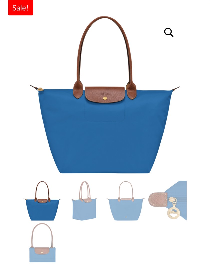 Longchamp Le Pliage Original L Tote bag Cobalt, Luxury, Bags & Wallets ...