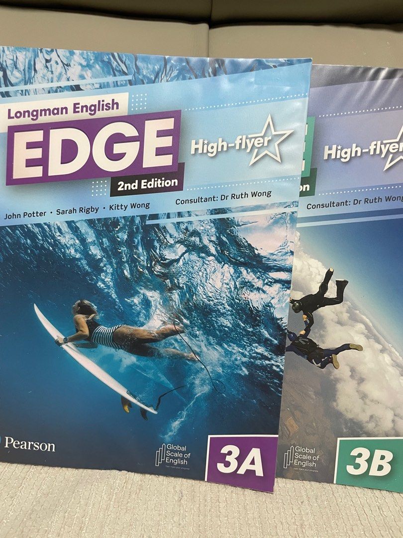 longman english edge 2nd edition higher flyer edition pearson 3a 3b 2024, 興趣及遊戲, 書本 & 文具, 教科書 ...