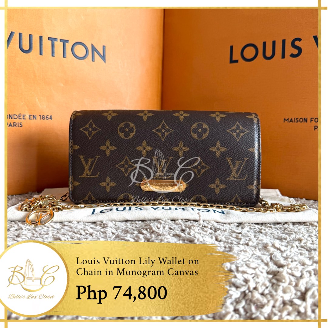 Louis Vuitton Lily WOC in Monogram, Luxury, Bags & Wallets on Carousell