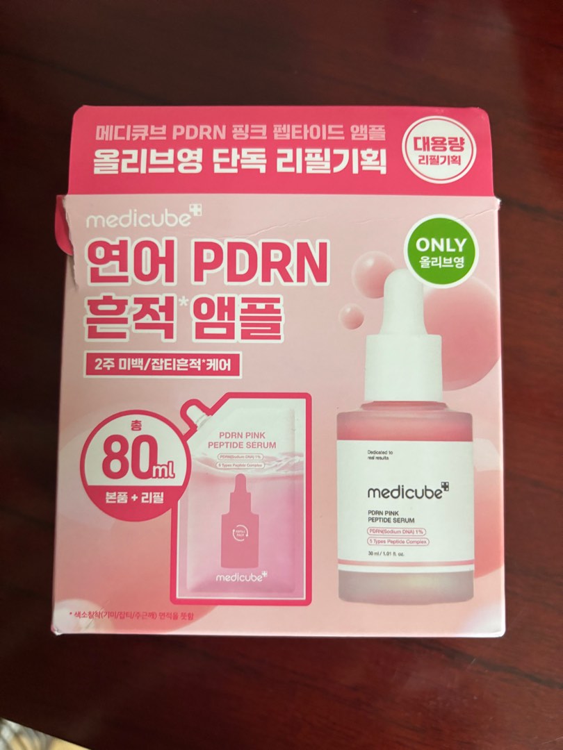 Medicube PDRN Pink Peptide Serum + Refill, Beauty & Personal Care, Face ...