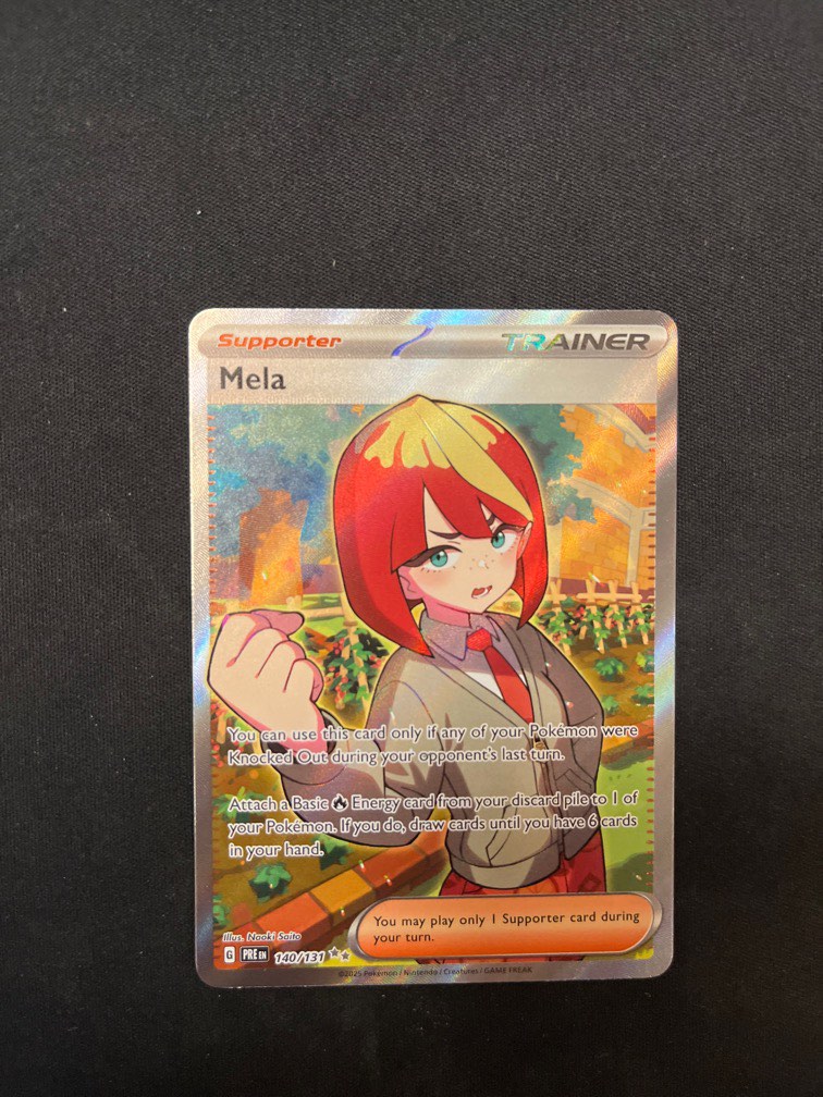 Mela 140/131 NM Full Art Prismatic Evolutions Pokemon TCGMela, Hobbies ...