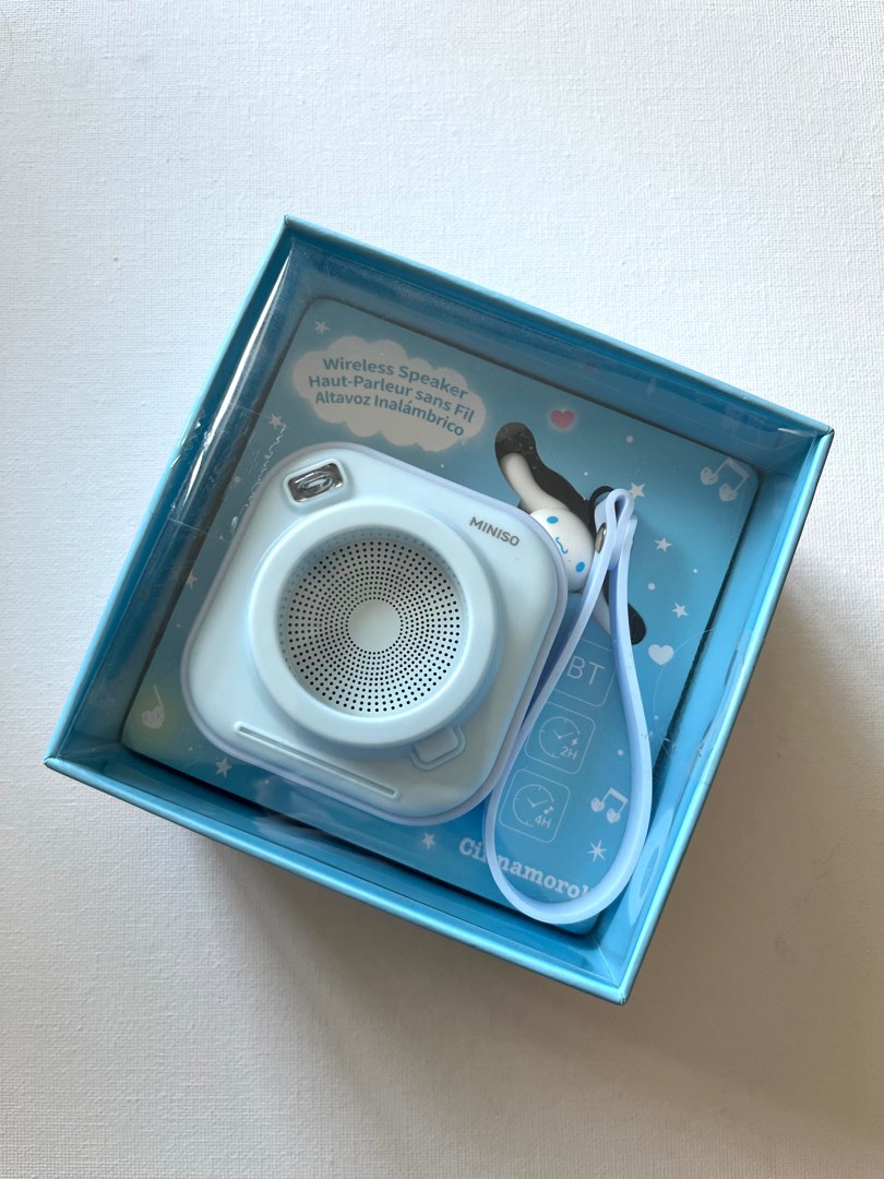 Miniso Sanrio Characters Wireless Speaker - Cinnamoroll, Audio ...