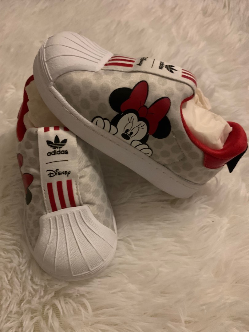 Minnie Mouse Adidas Sneakers 14.5cm, Babies & Kids, Babies & Kids ...