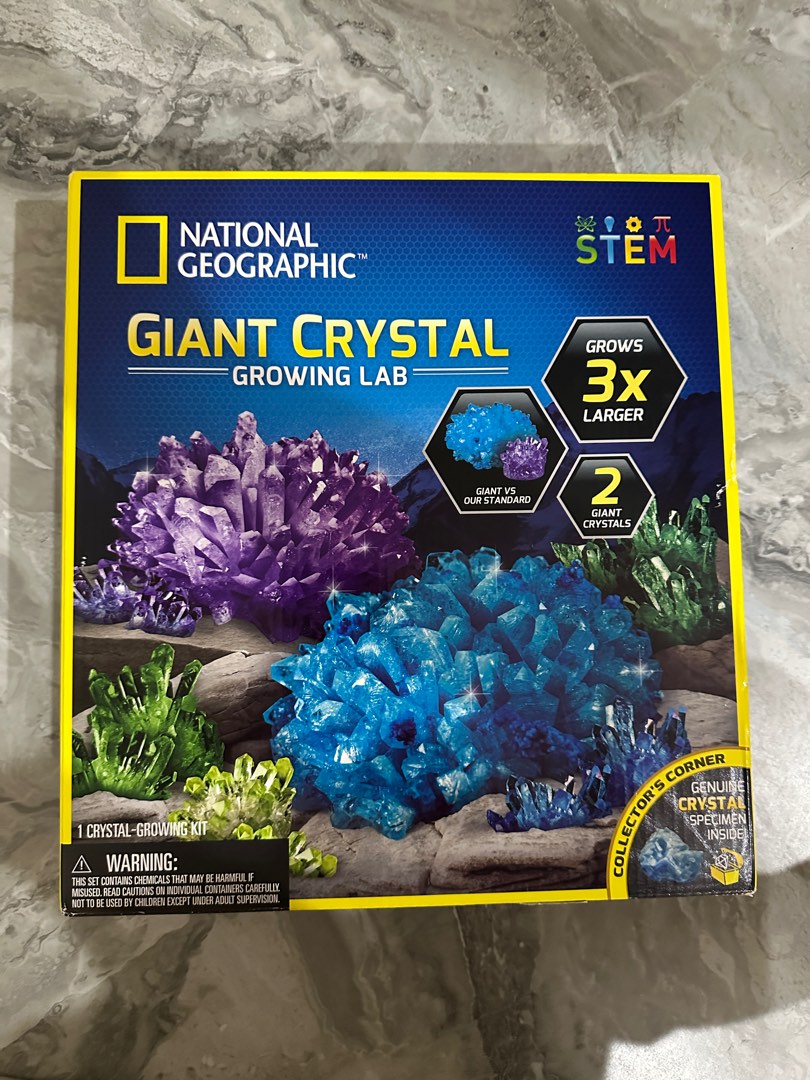 National Geographic Giant Crystal Growing Lab Kit, Hobbies & Toys, Toys ...