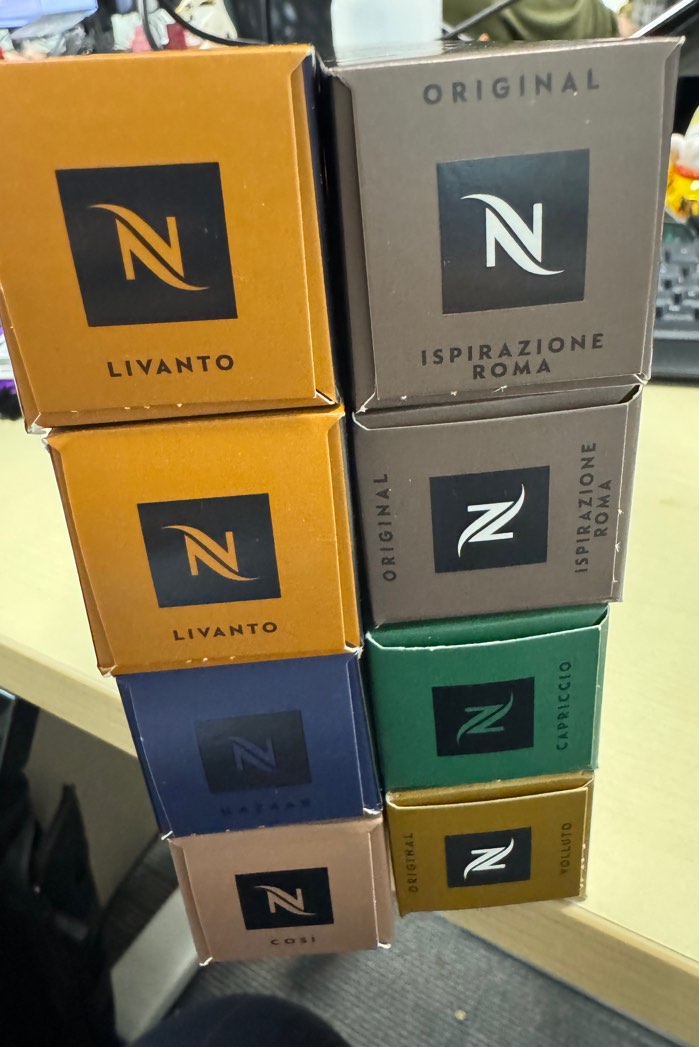 Nespresso capsules- 9 boxes + loose capsules, Food & Drinks, Beverages ...