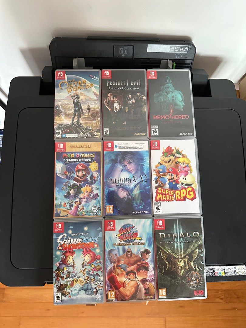 Nintendo Switch game The outer worlds / Resident evil origins ...