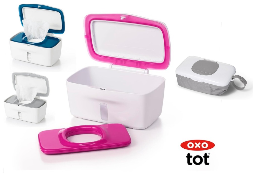 OXO Tot Perfect Pull Wipes Dispenser with Weighted Plate // On-the-Go ...