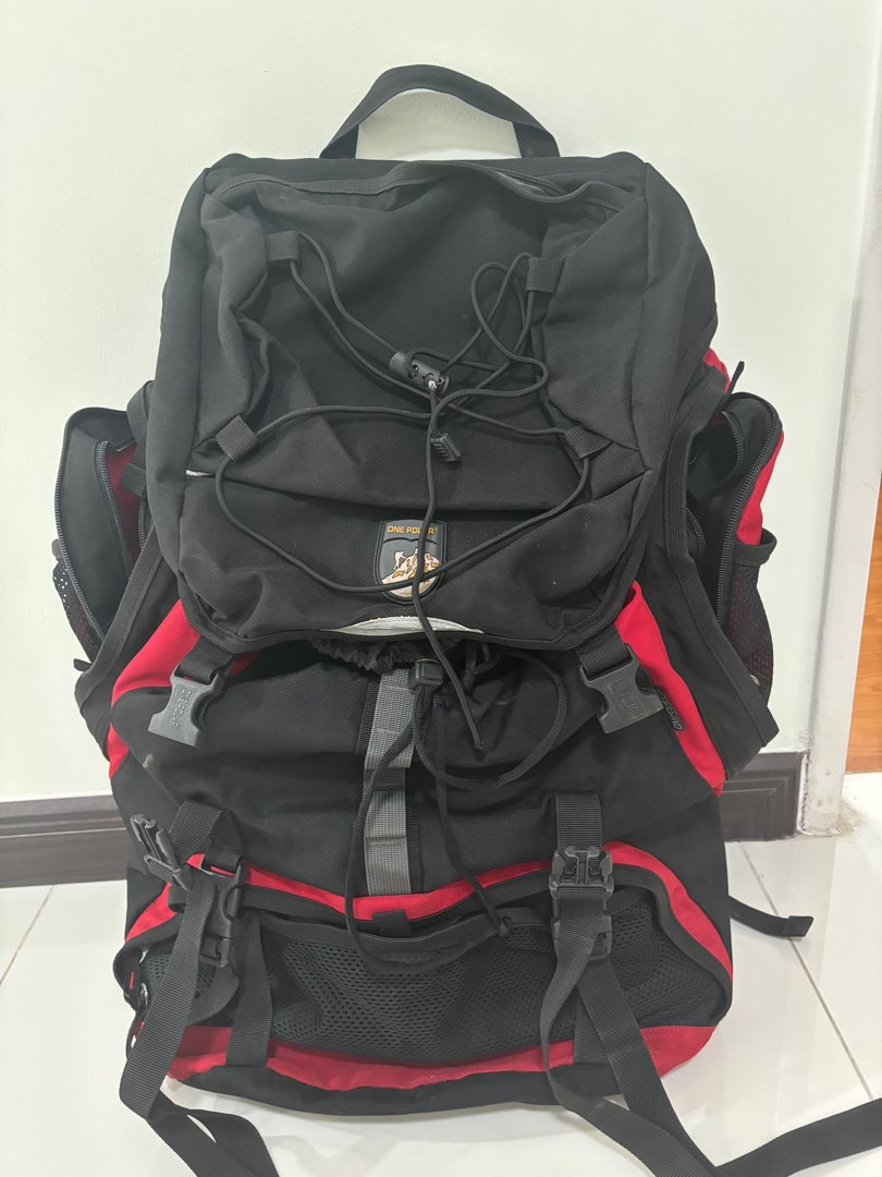 Pine Ridge Backpack - Black and Red, Men's Fashion, Bags, Backpacks on ...