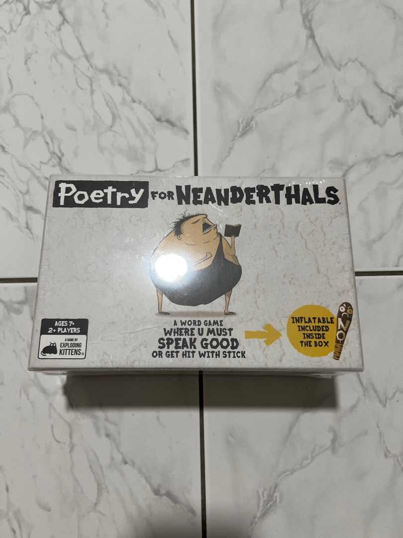 Poetry for Neanderthals Word Board Game, Hobbies & Toys, Toys & Games ...